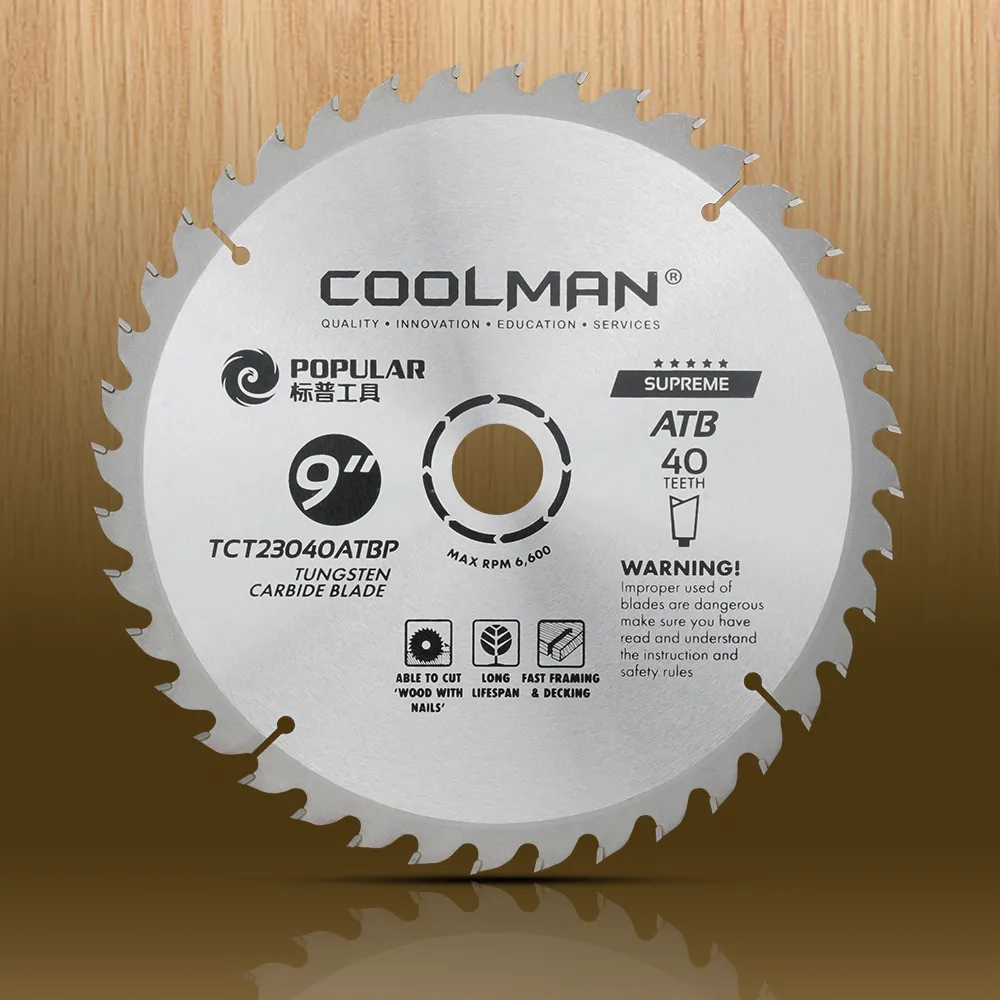 9″ 40 Teeth Wood – Coolman Construction Equipment
